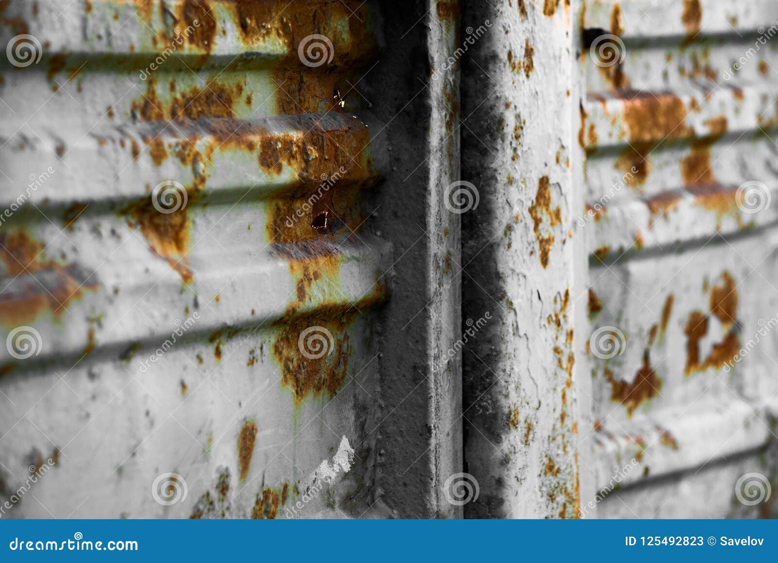 Damaged Rusty Metal Surface is Close Stock Image - Image of iron ...
