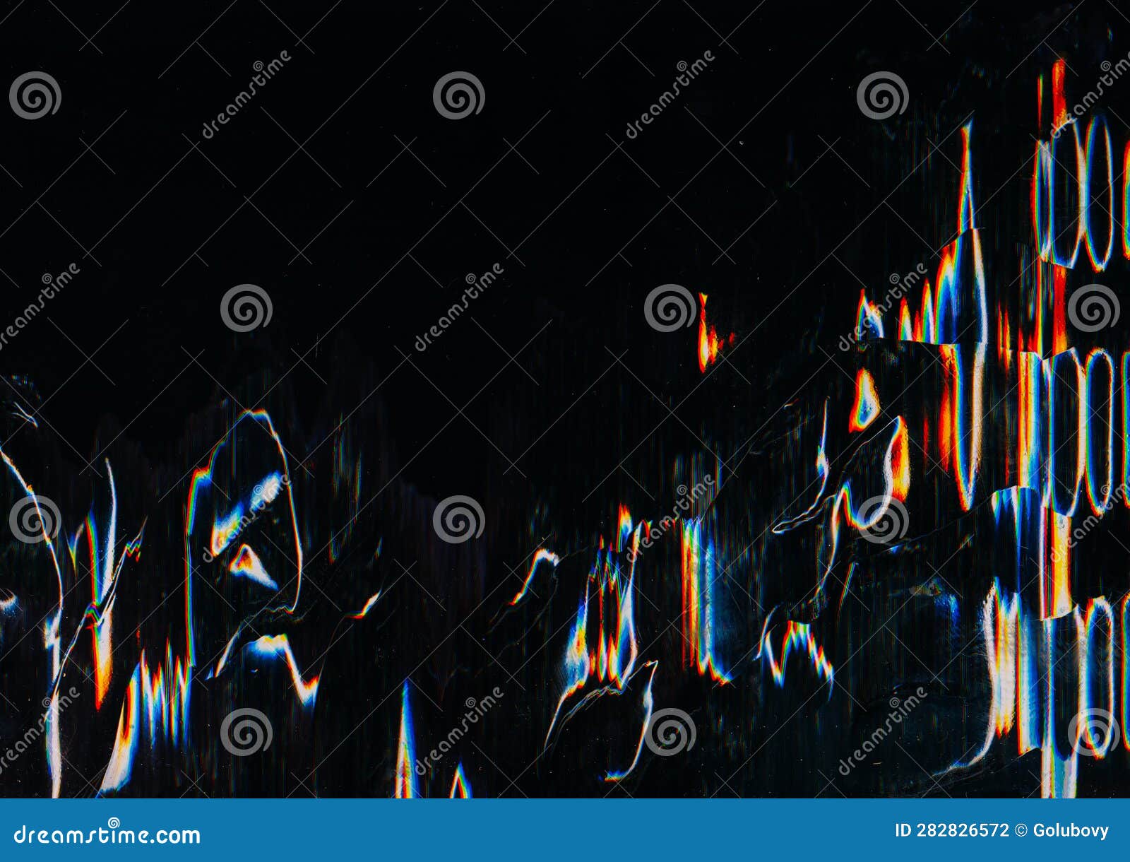 Damaged Screen Glitch Overlay Distorted Display Stock Photo - Image of ...
