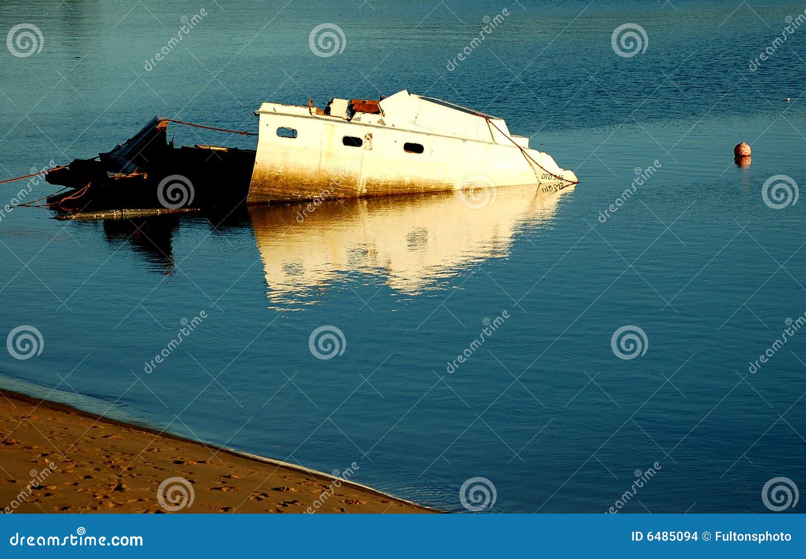 Damaged Ship Wreck stock photo. Image of harbor, coast - 6485094