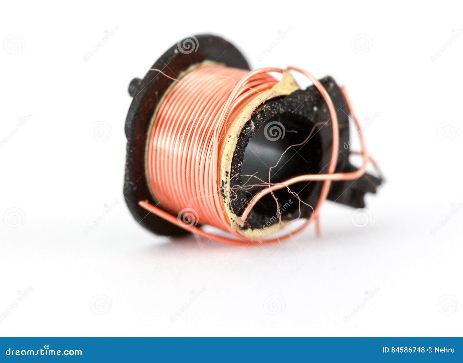 Damaged Small Electric Transformer on White Stock Photo - Image of watt ...