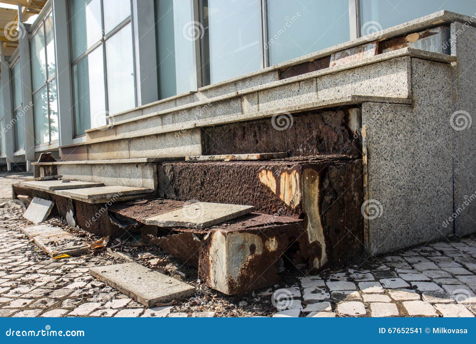 Damaged stairs stock image. Image of destination, dirty - 67652541