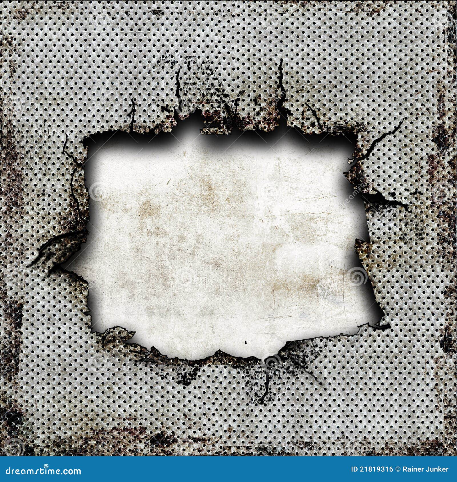 Damaged steel plate stock illustration. Illustration of aluminum - 21819316