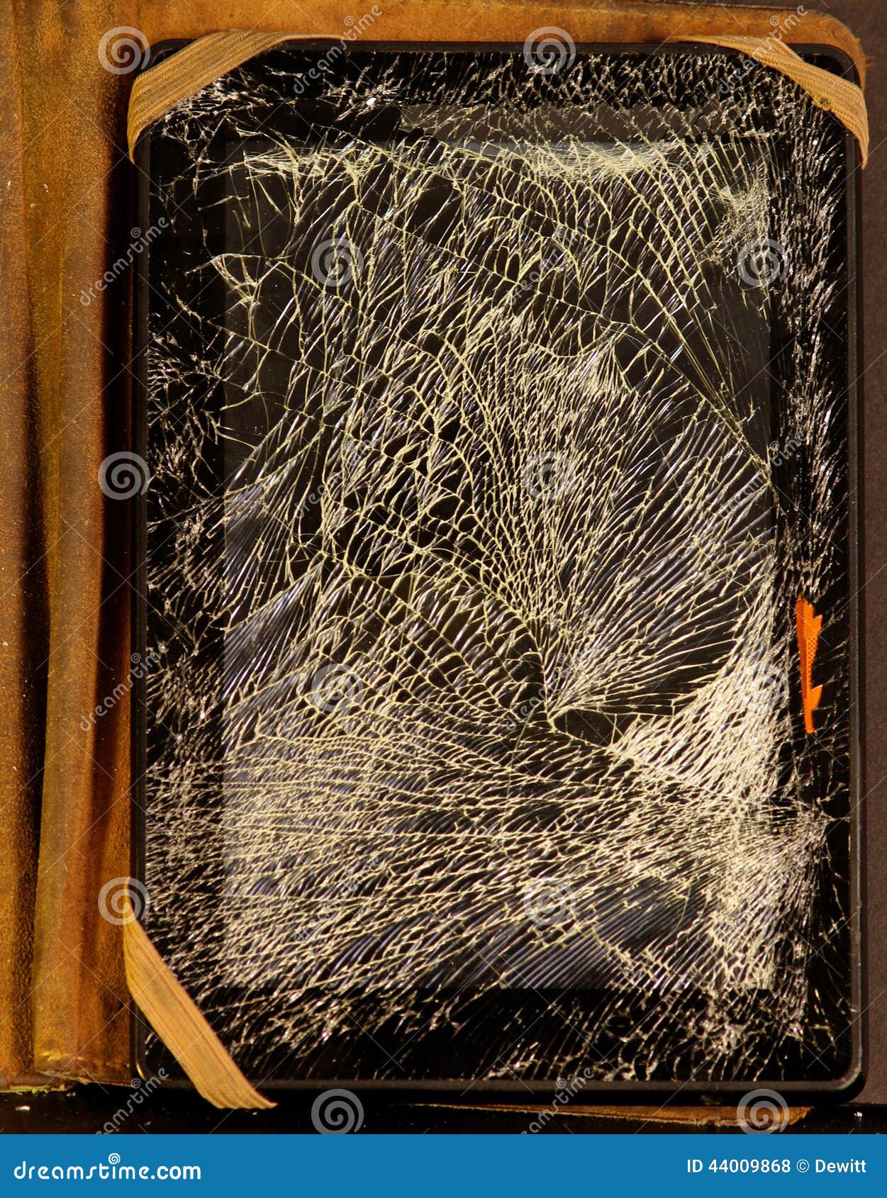 Damaged tablet stock photo. Image of device, dropped - 44009868