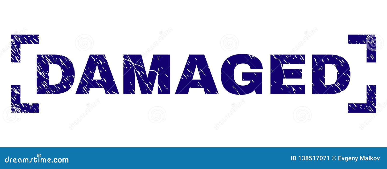 Scratched Textured DAMAGED Stamp Seal Inside Corners Stock Vector ...