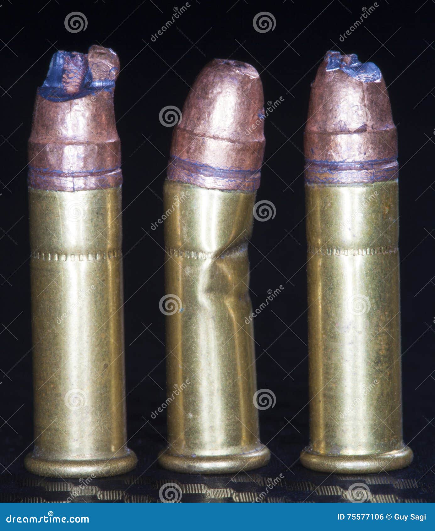 Damaged trio stock photo. Image of shell, ruined, weapon - 75577106