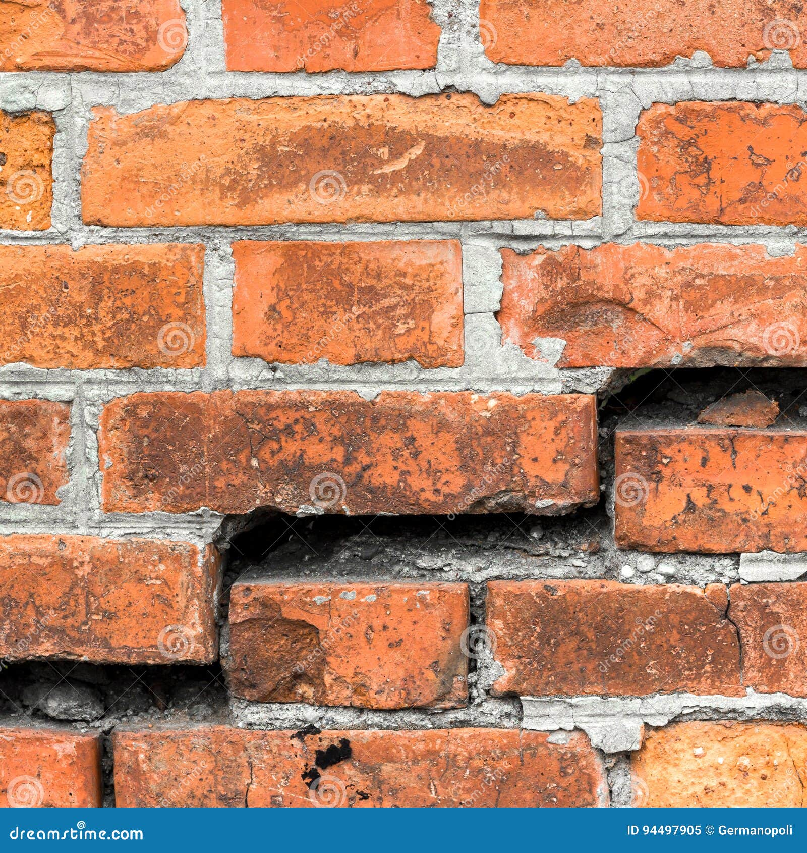 Damaged wall background stock image. Image of rubble - 94497905