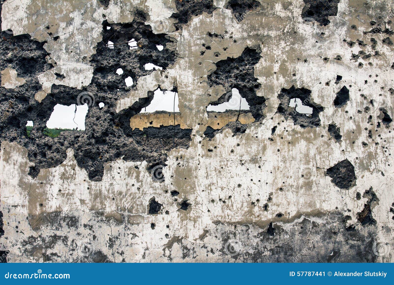 Damaged wall stock image. Image of danger, traces, ricochet - 57787441