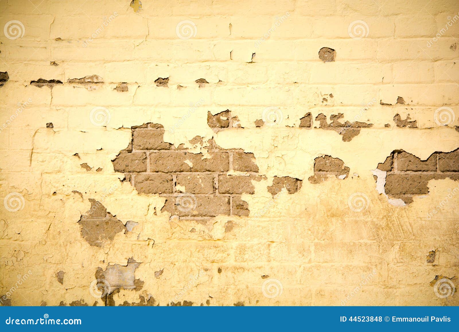 Damaged wall stock photo. Image of orange, building, painted - 44523848
