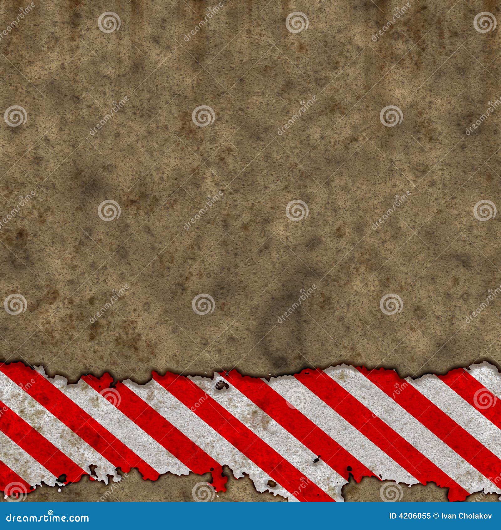 Damaged warning sign stock illustration. Illustration of rusty - 4206055