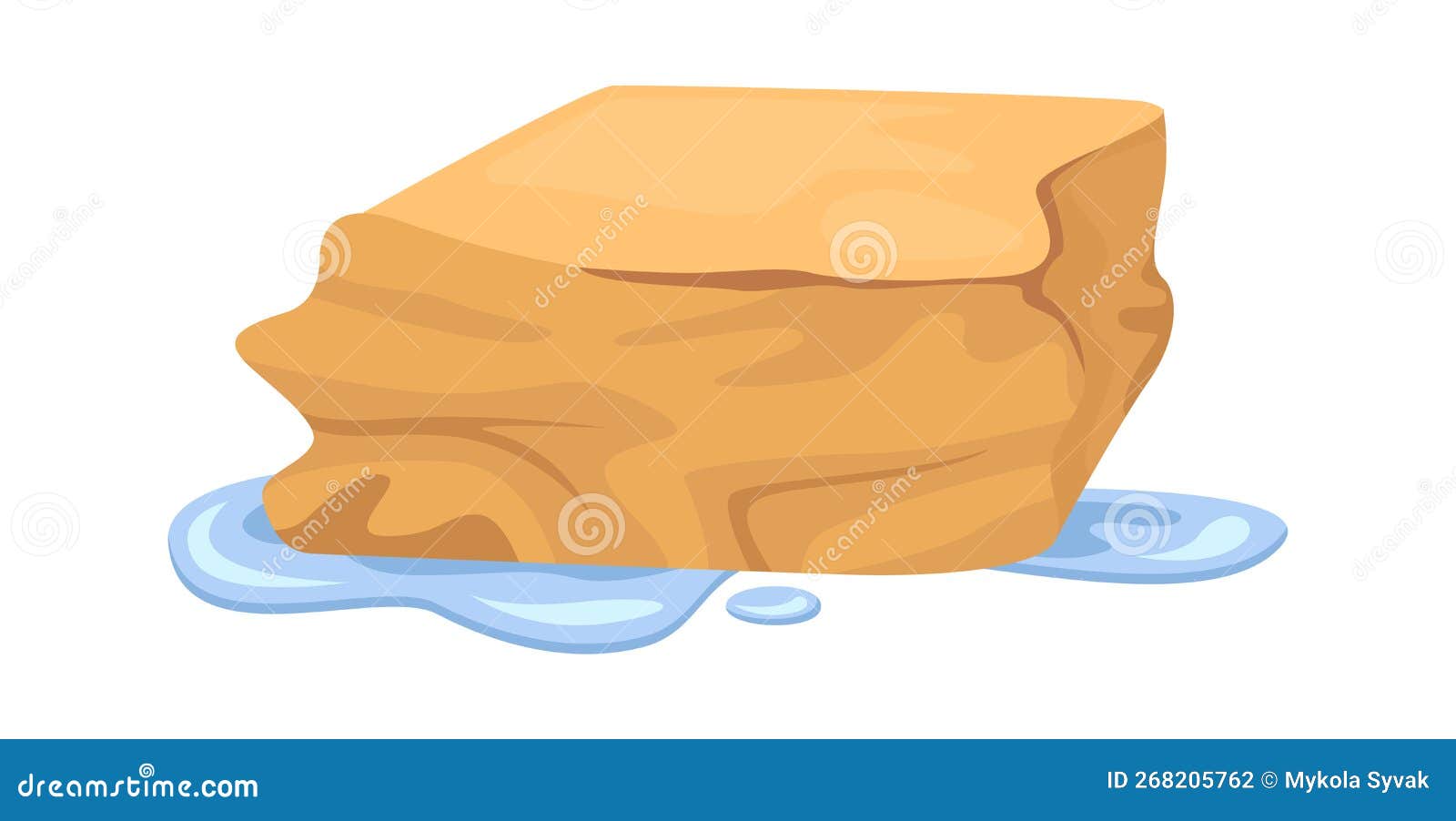 Damaged and Wet Cardboard Box Flat Icon Paper Packaging for Parcel ...