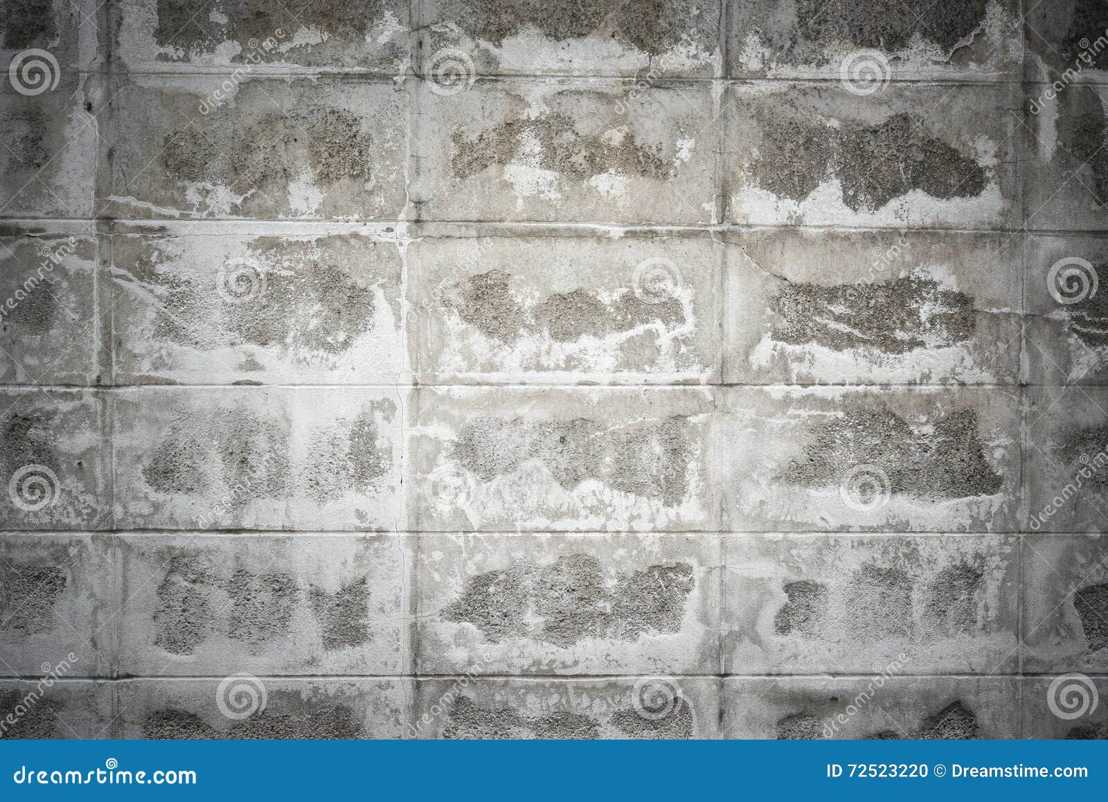 Damaged white brick wall stock photo. Image of arriere - 72523220