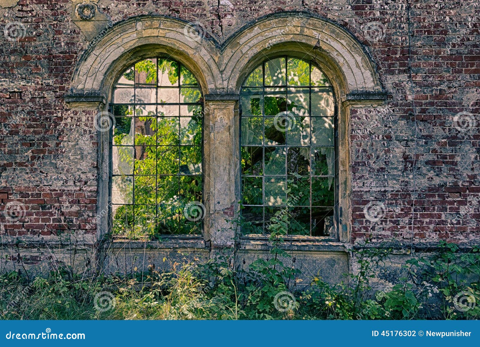 Damaged windows stock photo. Image of construction, decoration - 45176302