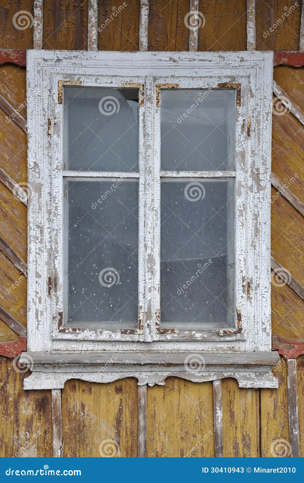 Damaged wooden window stock image. Image of architecture - 30410943