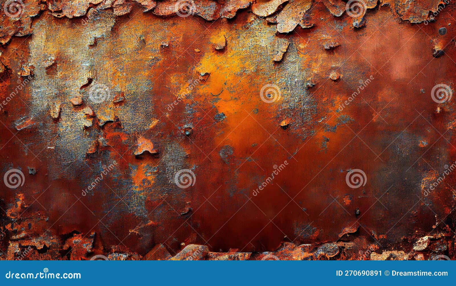 Damaged Worn Rusty Metal Background. Stock Illustration - Illustration ...