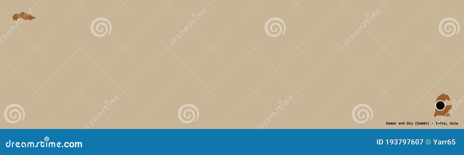 Daman and Diu, Union Territory of India, on Solid. Pattern Stock ...