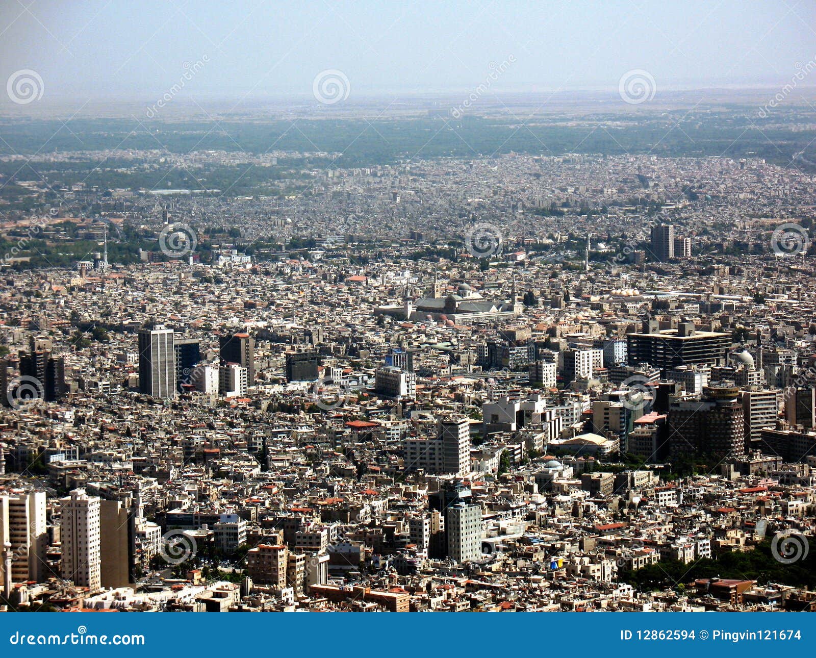 Damas. Panorama De La Ville. Photo stock - Image du moyen, vacances ...