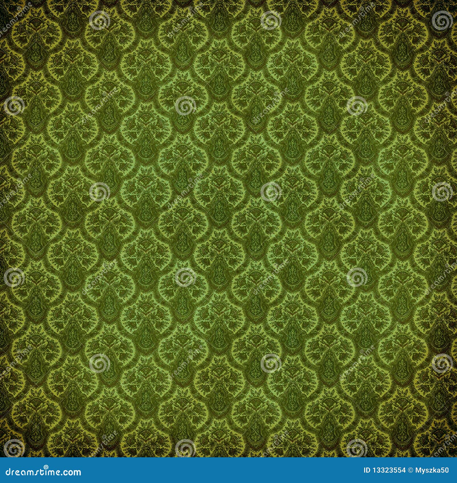 Damasco Verde Del Victorian Stock de ilustración - Ilustración de ...