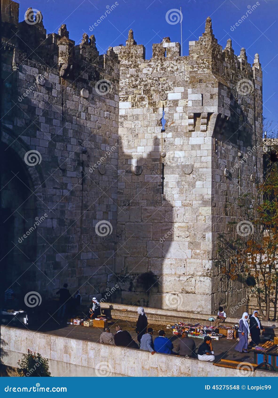 Damascus Gate, Jerusalem editorial stock photo. Image of jerusalem ...