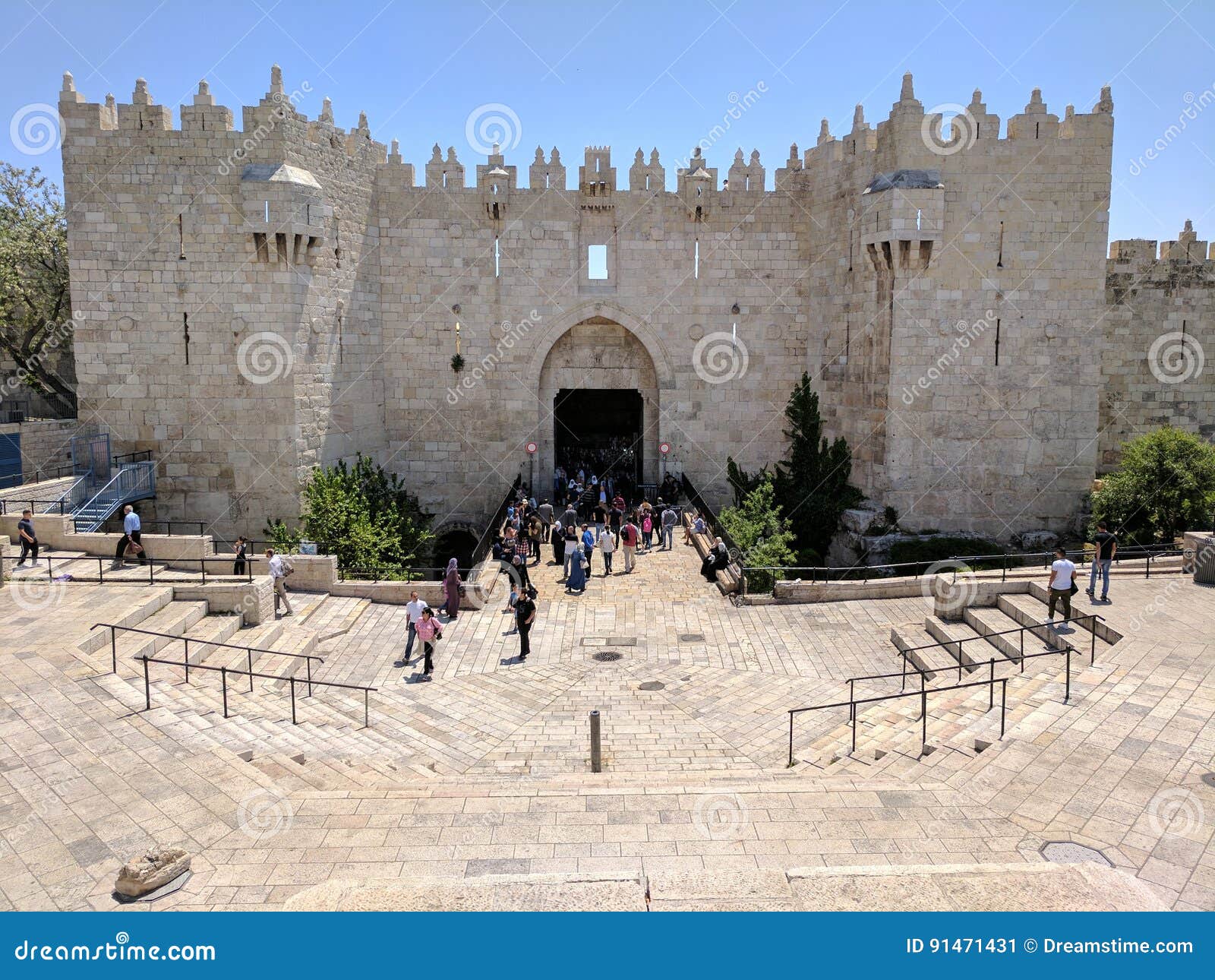 Damascus Gate editorial photo. Image of damascus, jerusalem - 91471431
