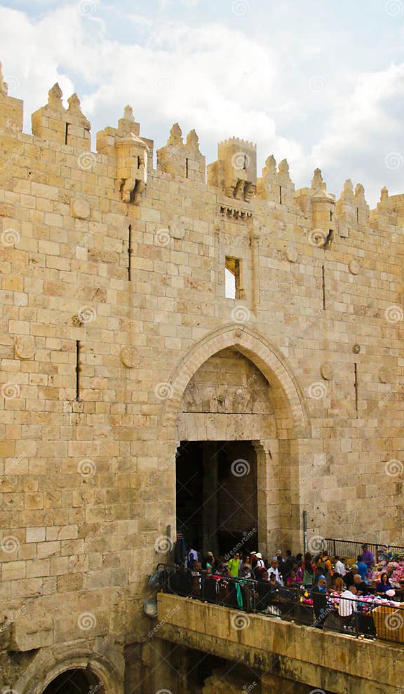 Damascus Gates, Jerusalem editorial photo. Image of holyland - 27430086