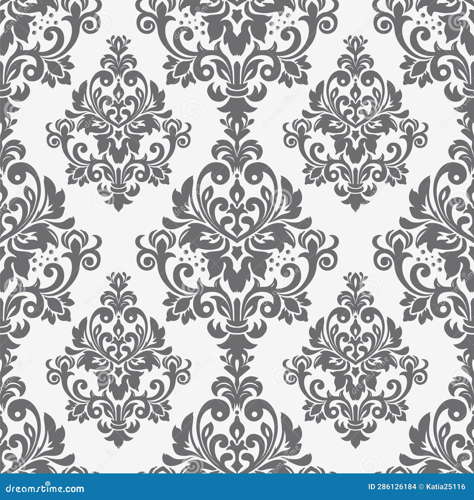 Damascus Pattern. Seamless Vintage. Vintage Pattern with Arabesques ...