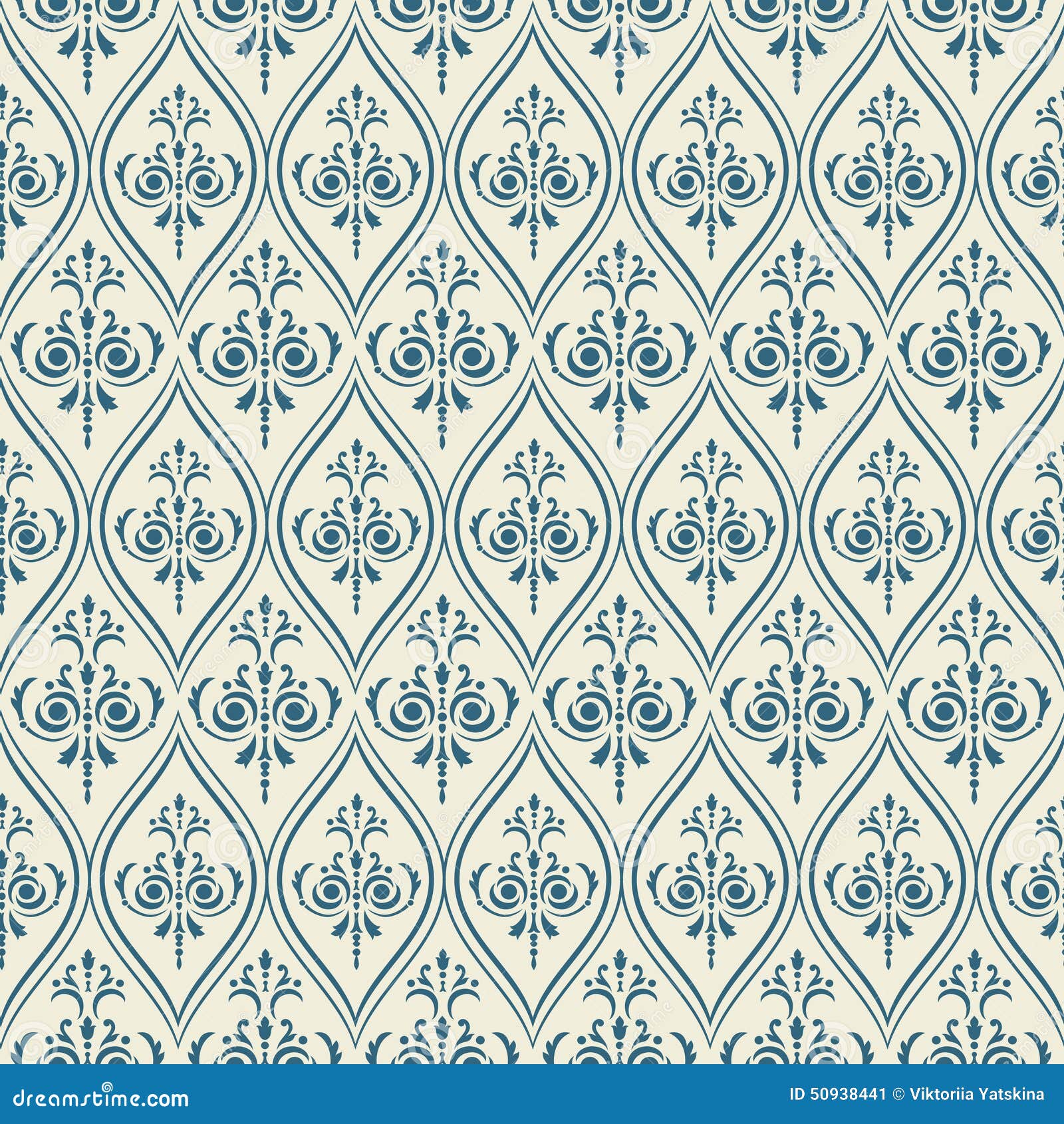 Damascus Pattern. Seamless Vintage Background Stock Vector ...