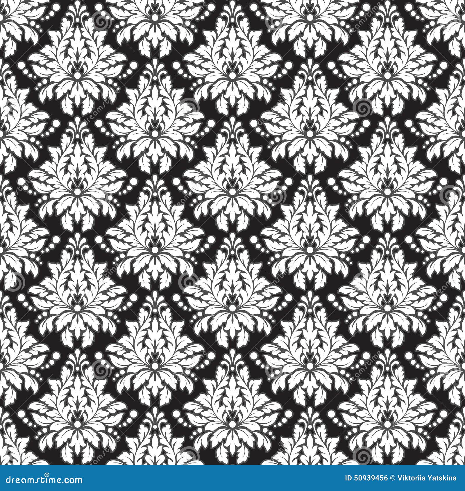 Damascus Pattern. Seamless Vintage Background Stock Vector ...