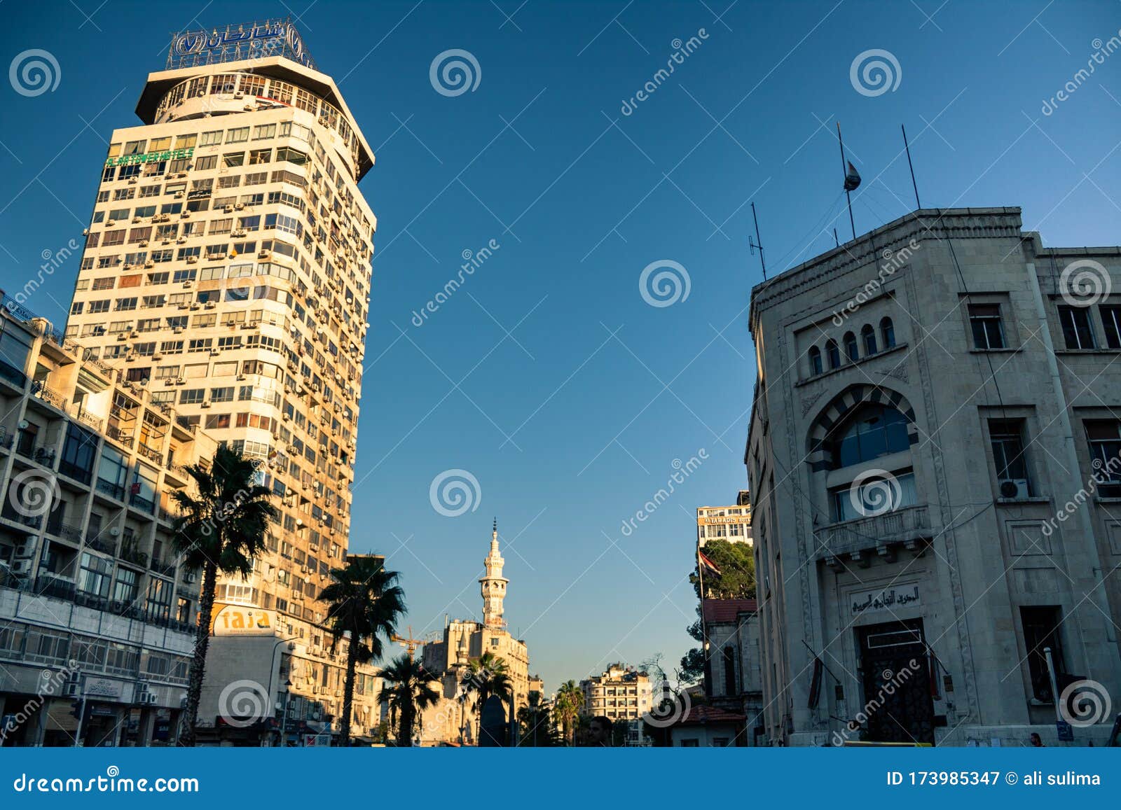 Damascus Tower in Damascus Syrian Arab Republic Editorial Photography ...