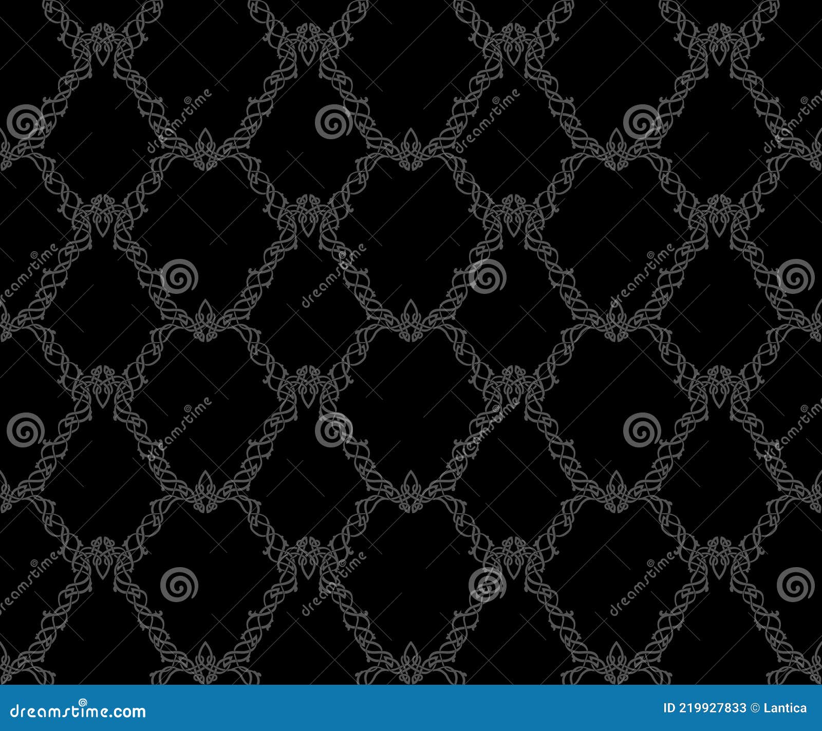 Damask and Celtic Style. a Repeating Pattern Stock Vector ...