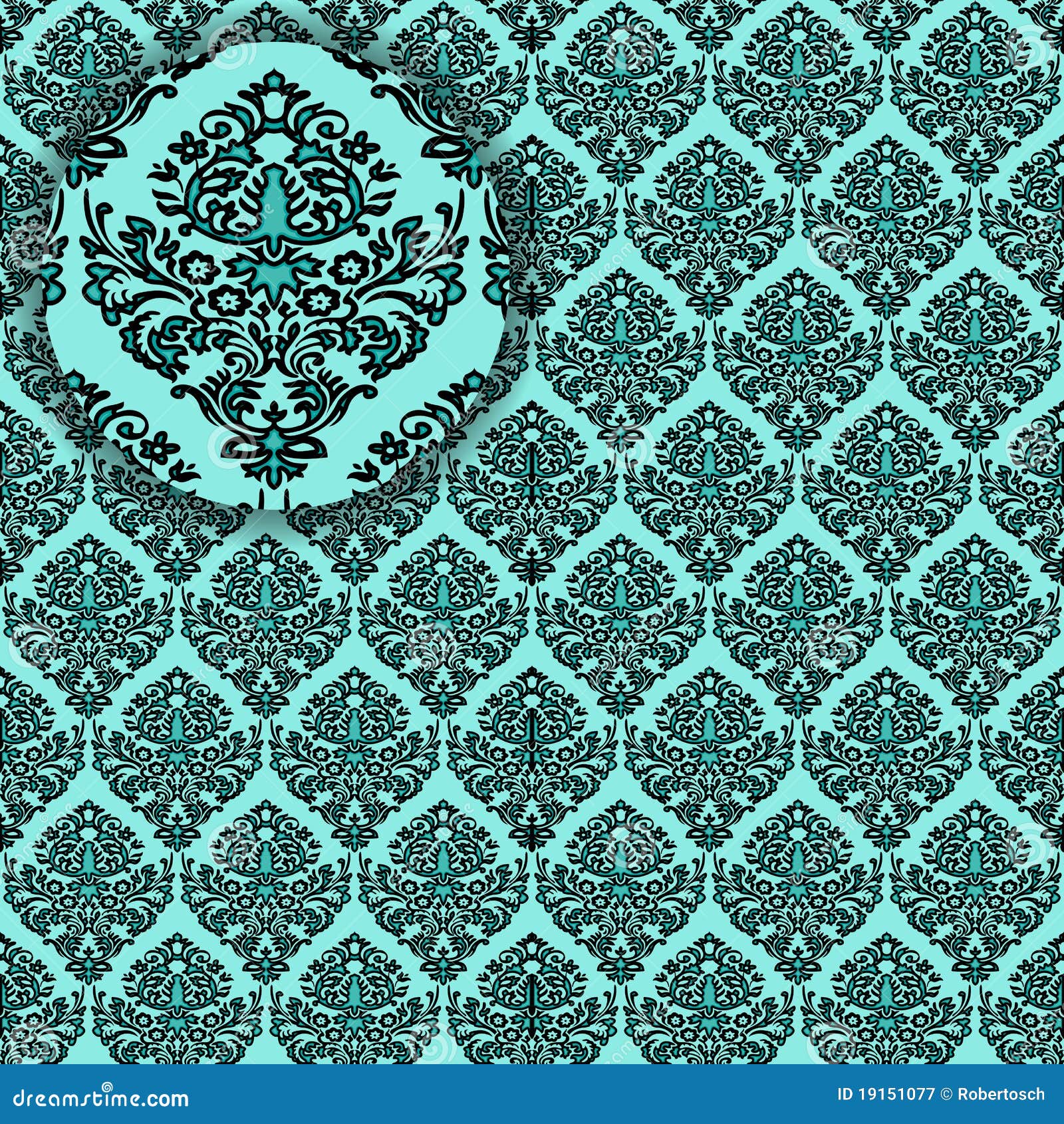 Damask Detailed Seamless Texture Stock Vector - Illustration of ...