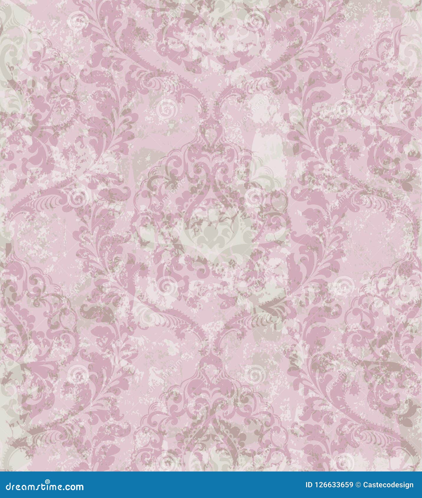 Damask Ornament Pattern Vector. Royal Decor. Imperial Background ...