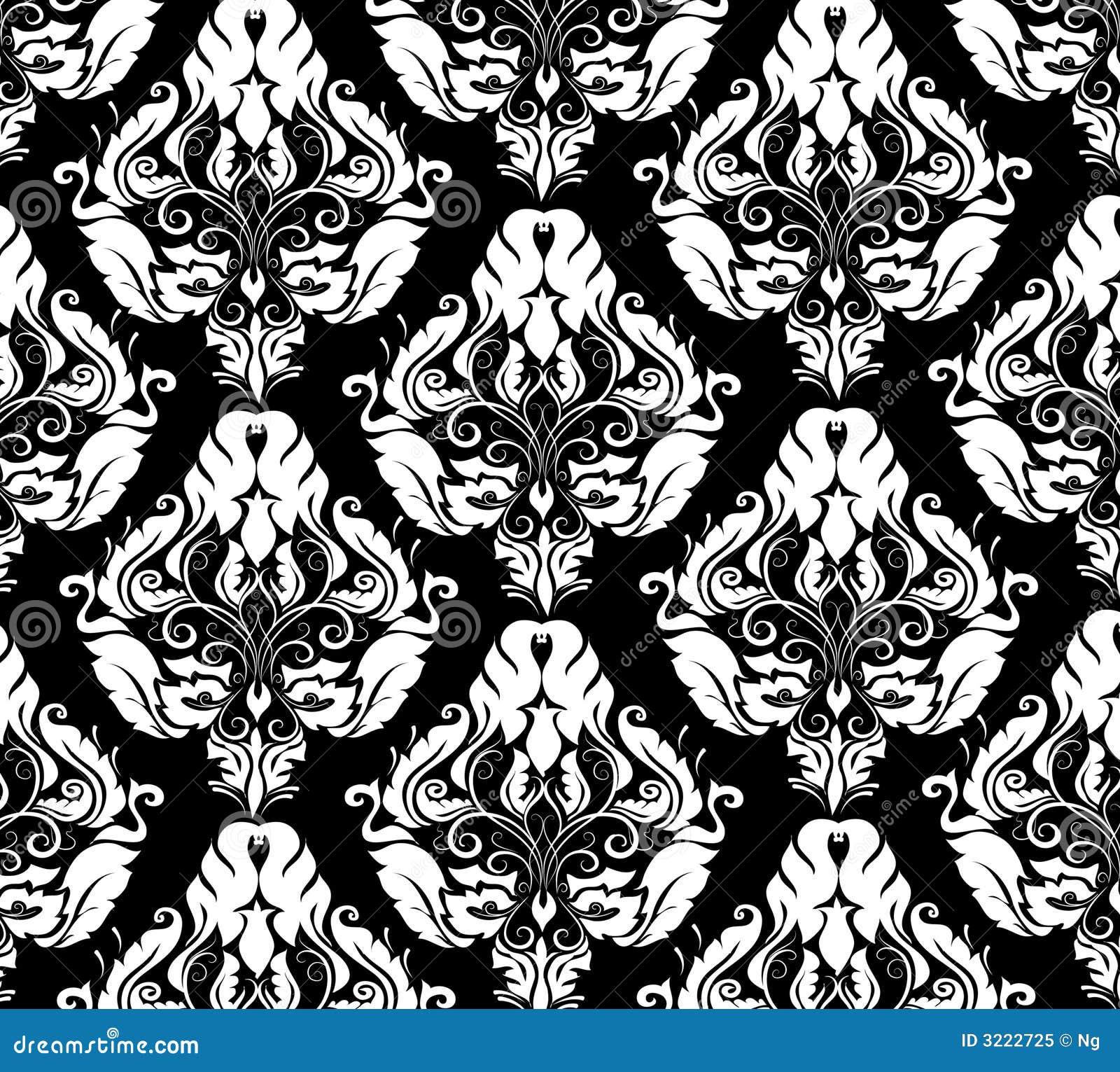 Damask pattern 2 stock illustration. Illustration of elegant - 3222725