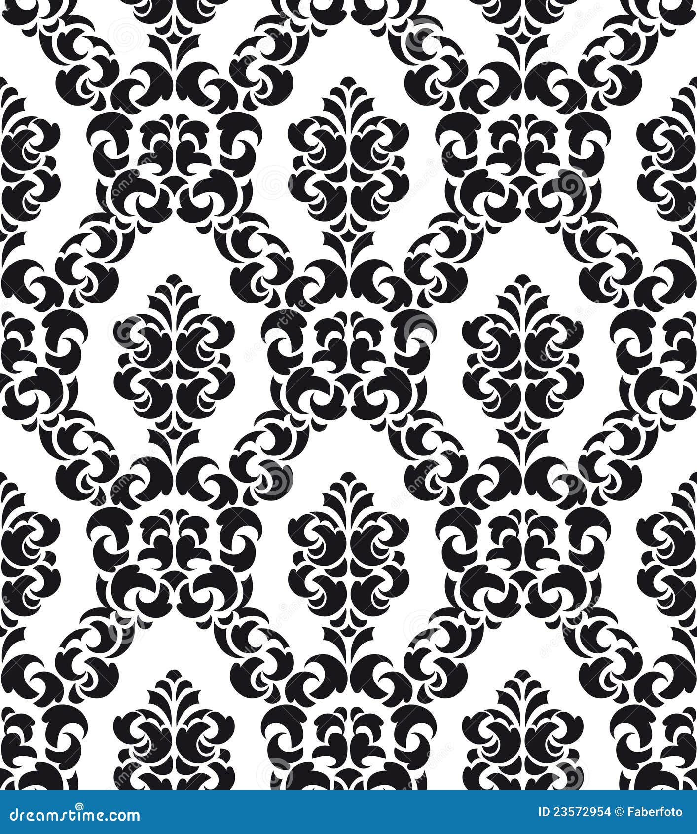 Damask Pattern stock vector. Illustration of texture - 23572954