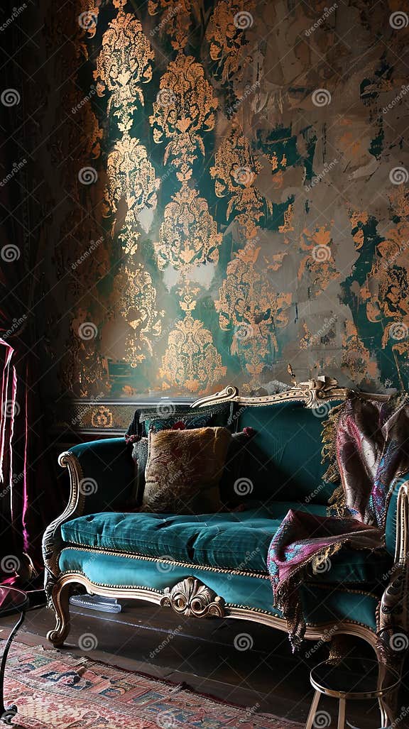 Damask Patterns for a Regal Touch Stock Illustration - Illustration of ...