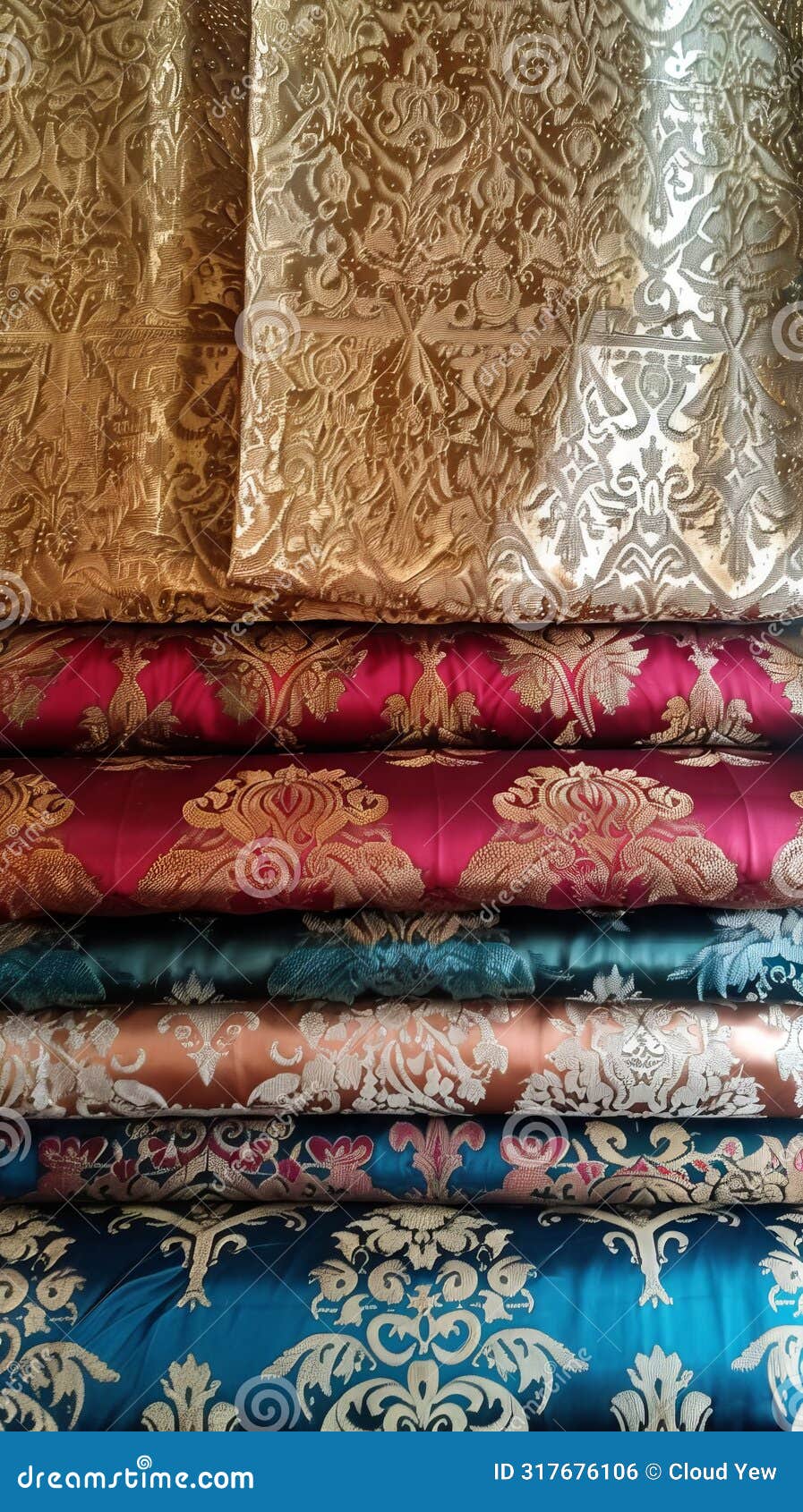 Damask Patterns for a Regal Touch Stock Illustration - Illustration of ...