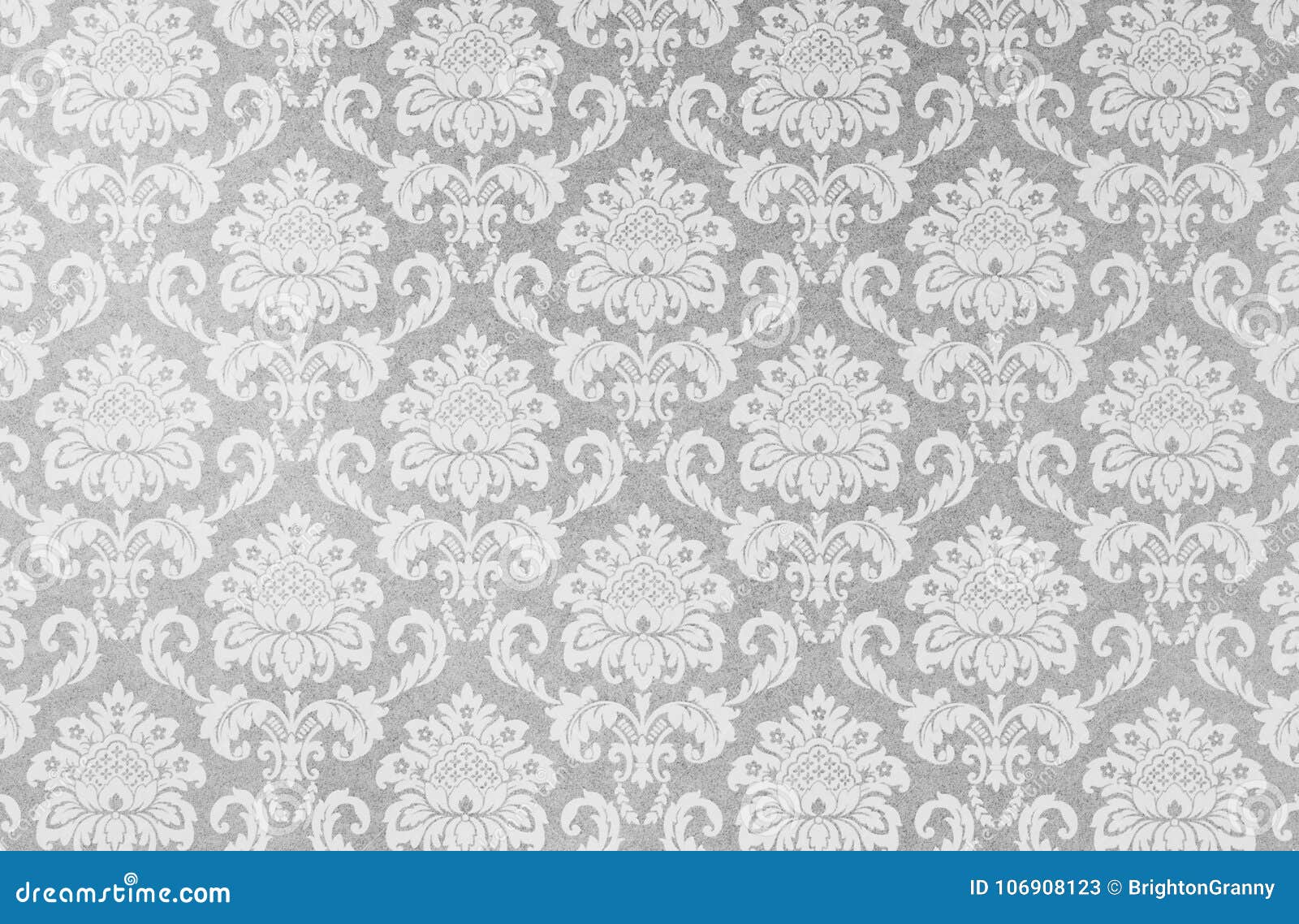 Damask Repeat Pattern on Old Paper. Stock Image - Image of patterned ...