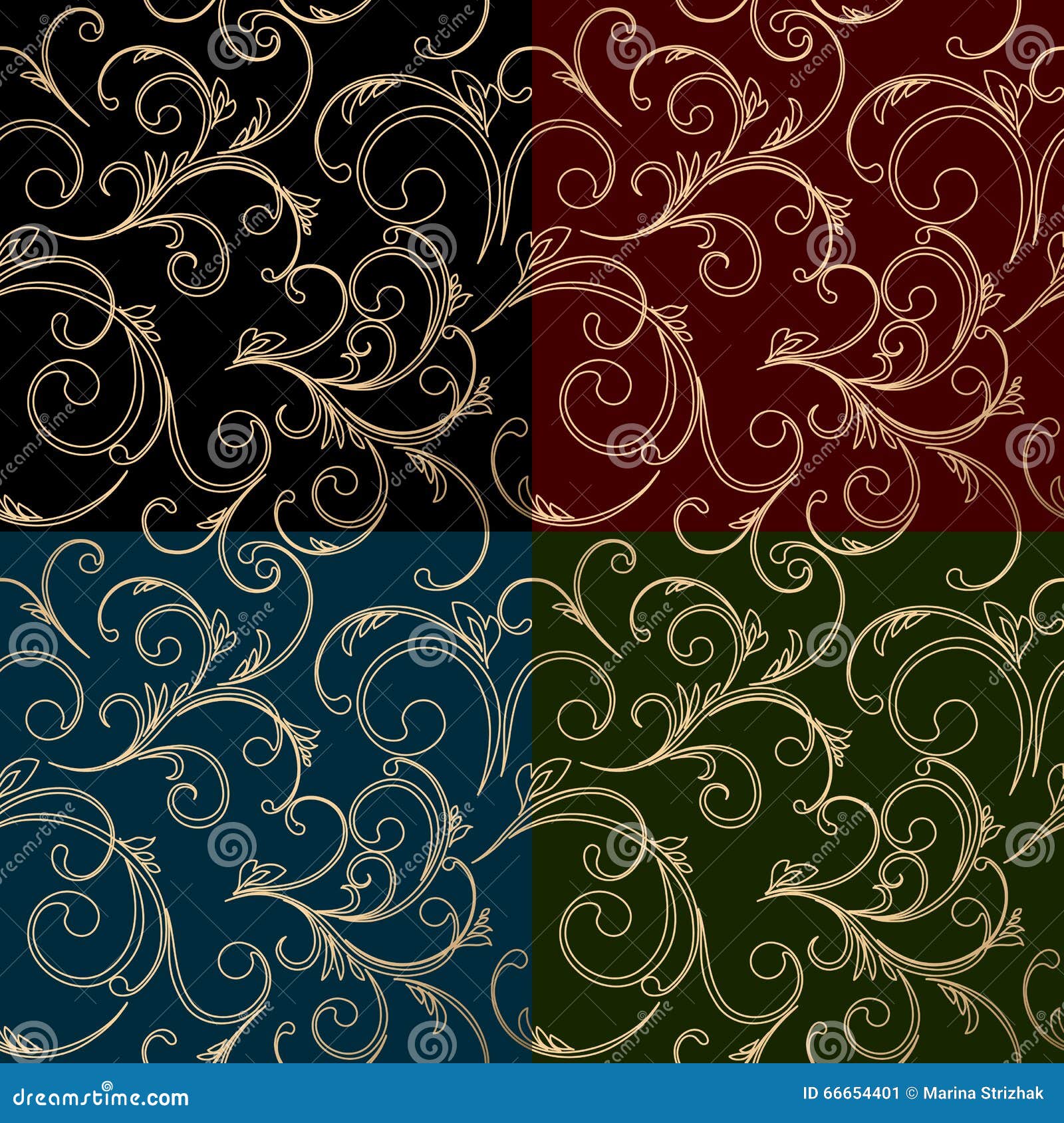 Damask Seamless Floral Pattern. Royal Wallpaper Stock Vector ...