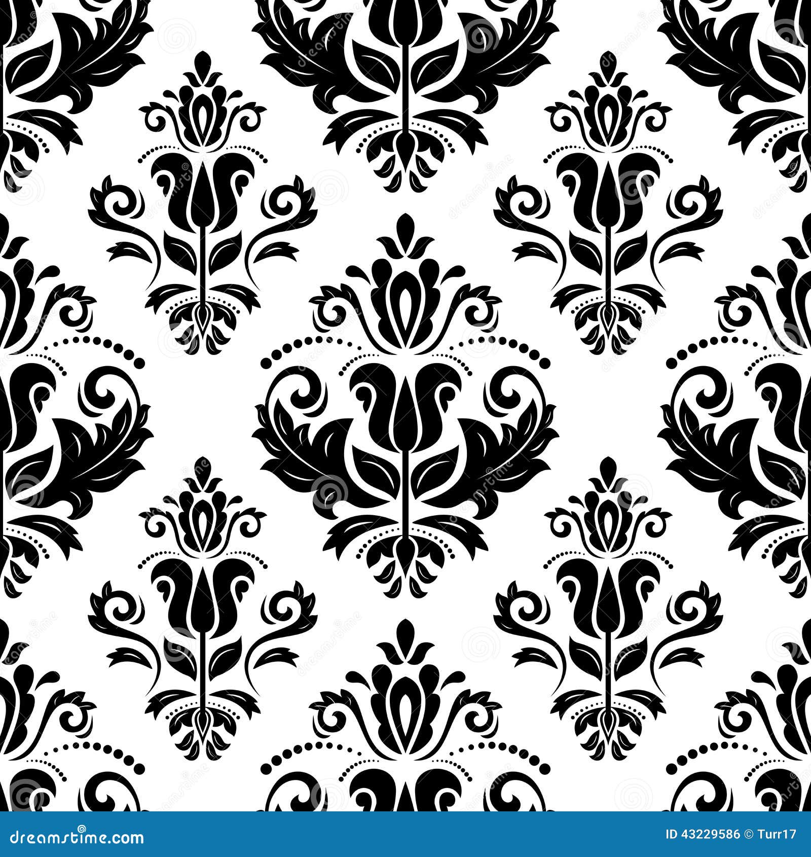 Damask Seamless Pattern. Abstract Background Stock Vector ...