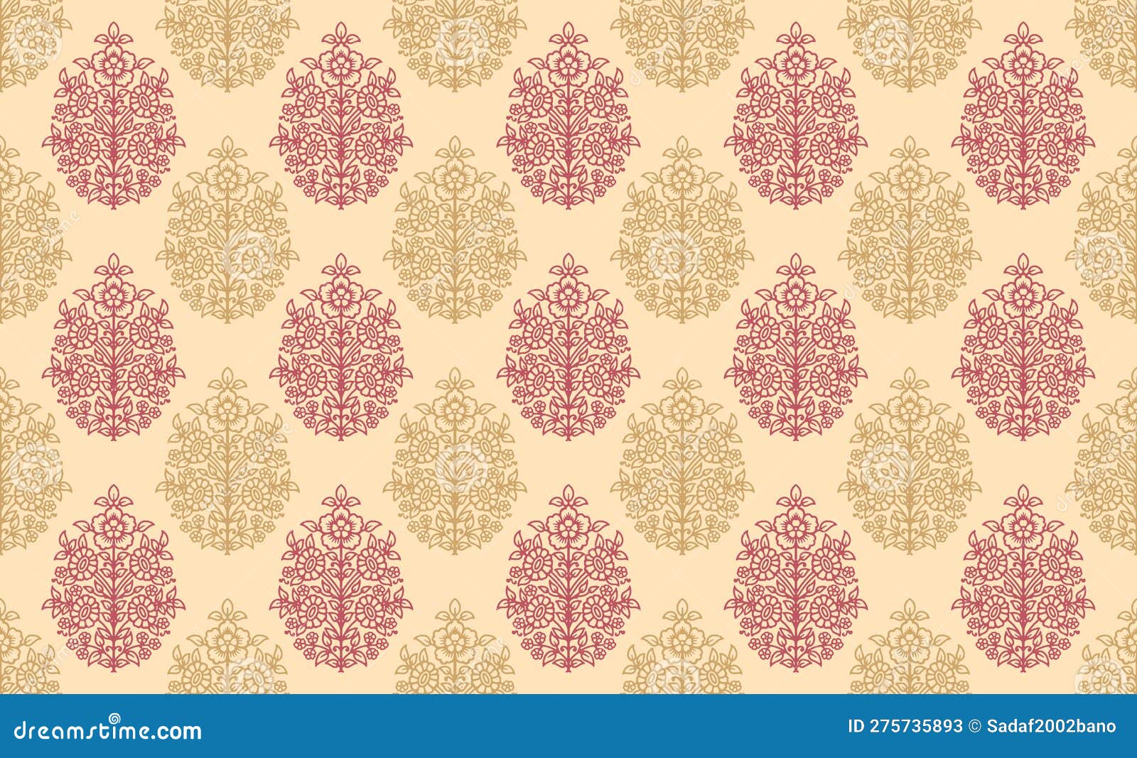 Damask Seamless Pattern Background. Elegant Luxury Texture for ...