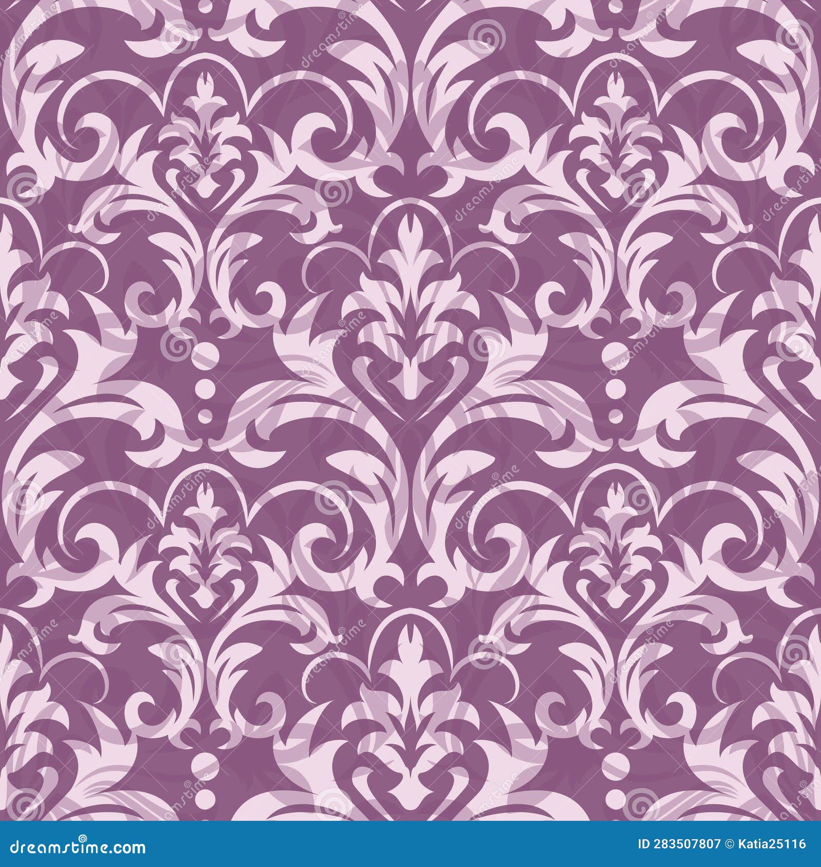 Seamless Background in the Style of Damascus Stock Vector ...