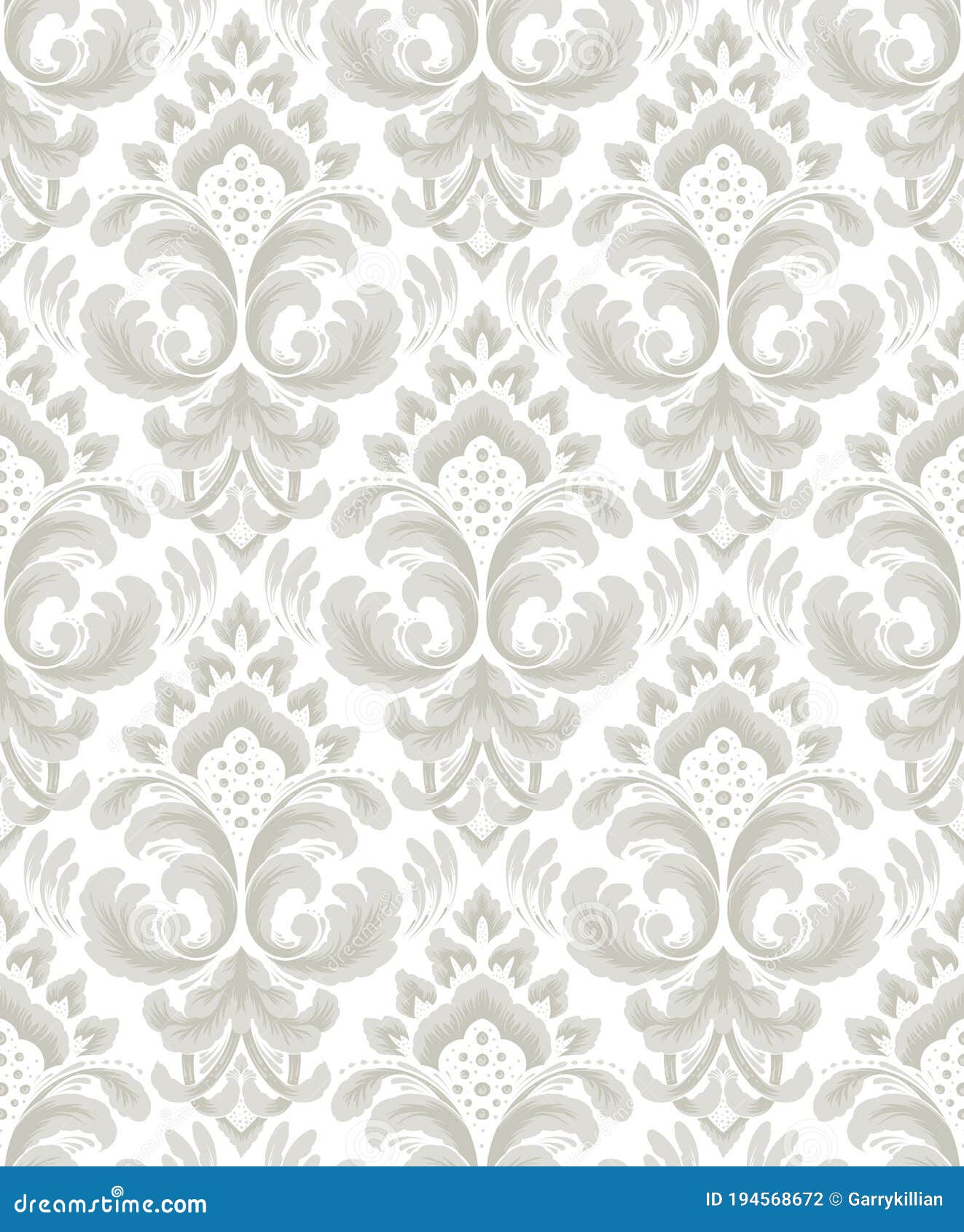 Damask Seamless Pattern Element. Vector Classical Luxury Old Fashioned ...