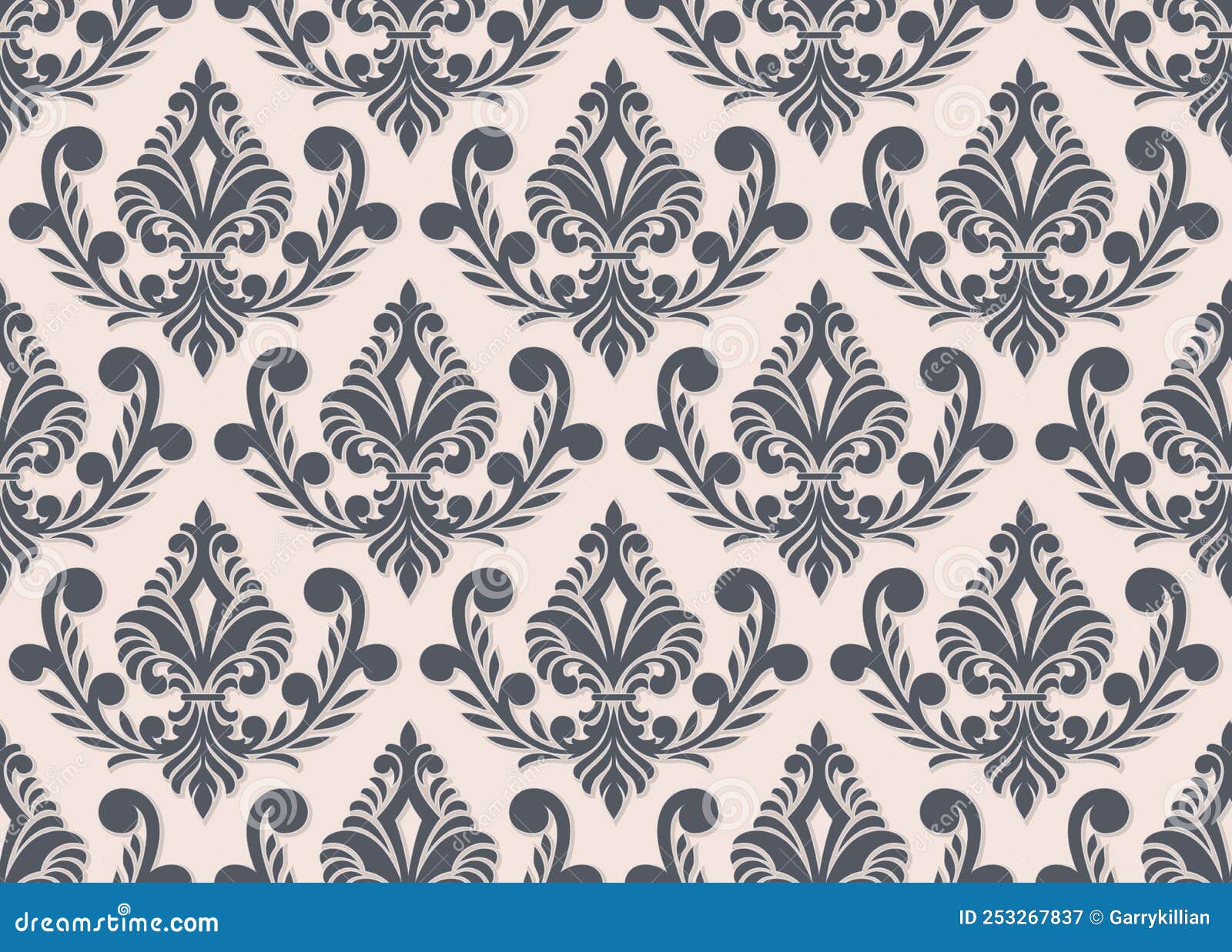 Damask Seamless Pattern Element. Vector Floral Damask Ornament Vintage ... Damask Seamless Pattern Element. Vector Floral Damask Ornament Vintage ...