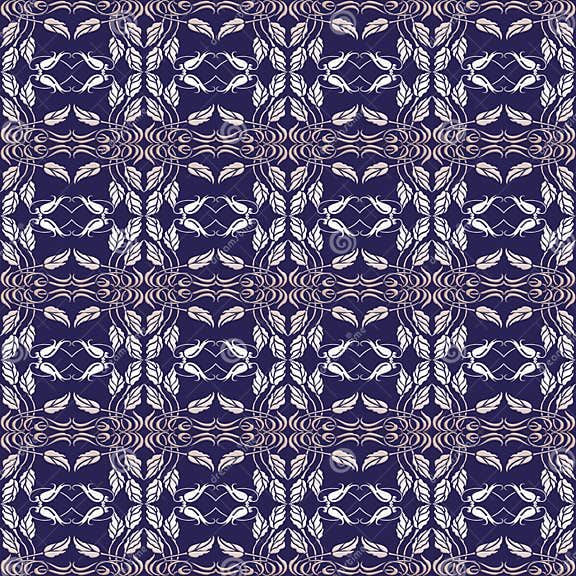 Damask seamless pattern stock illustration. Illustration of fabric ...