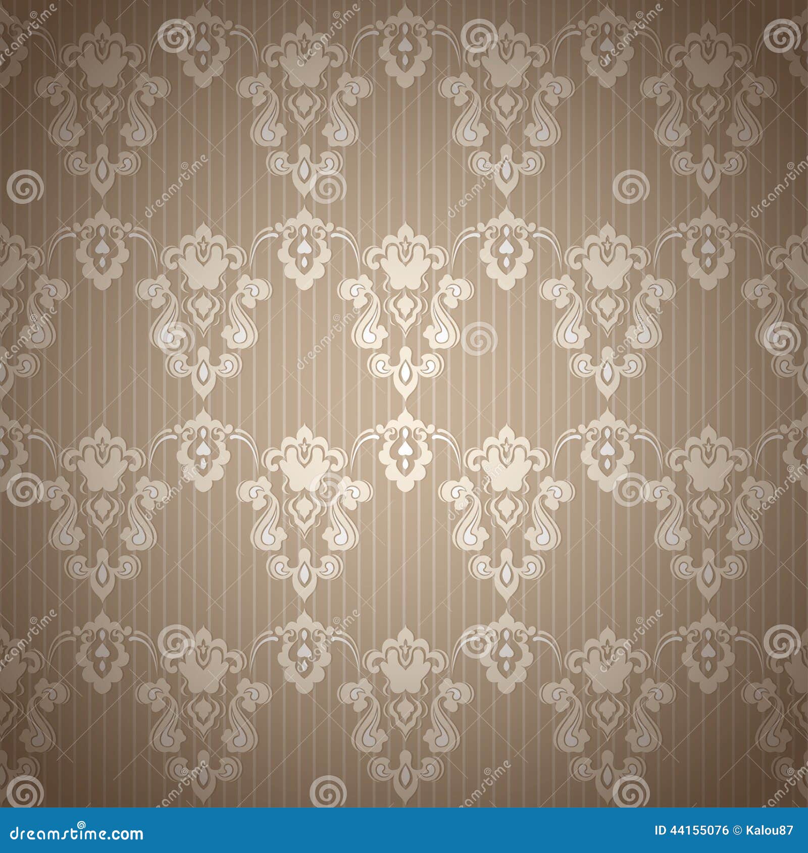 Damask Vintage Floral Seamless Pattern Background Stock Vector ...