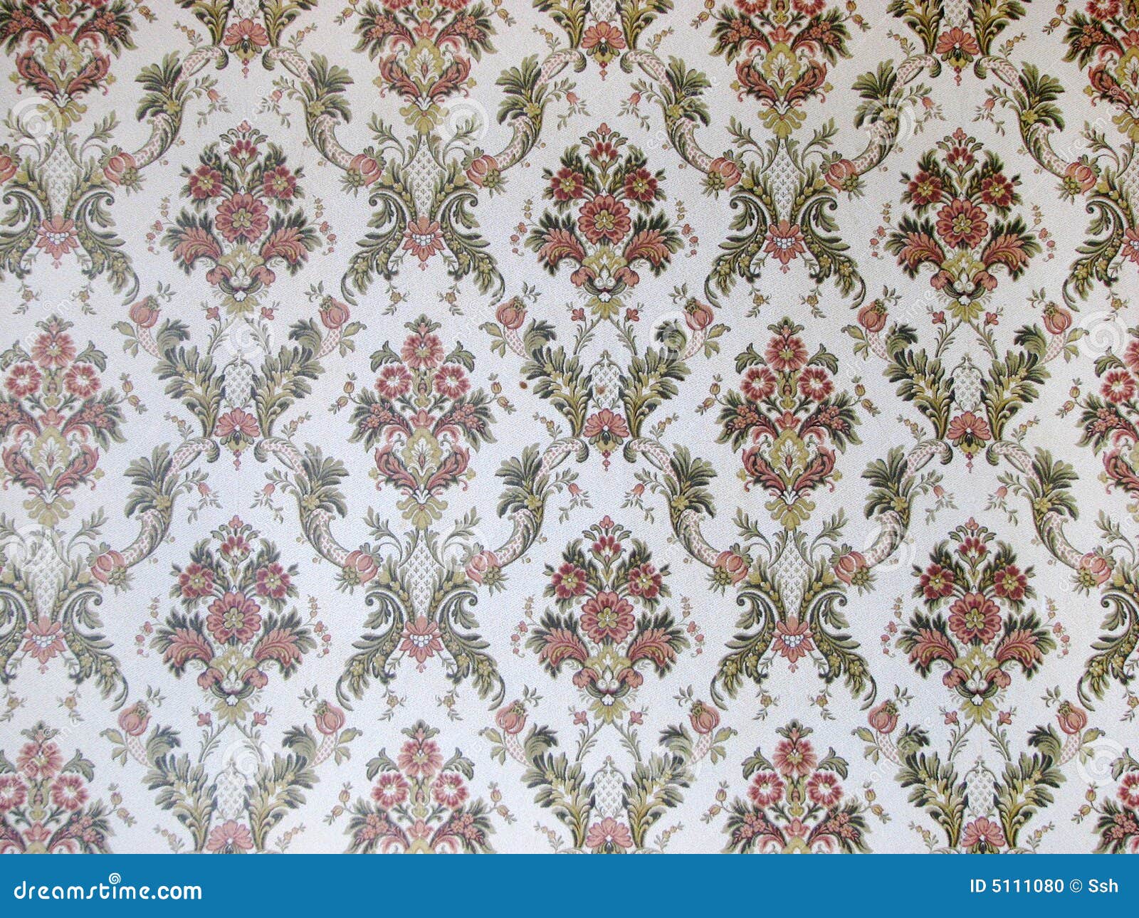 Red Renaissance Wallpaper With Golden Floral Texture Royalty-Free Stock ...