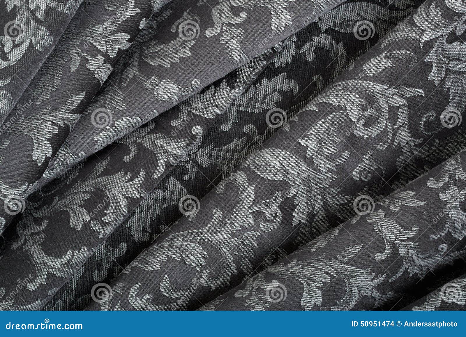 Damask, Wavy Black Tapestry Texture Background Stock Photo - Image of ...