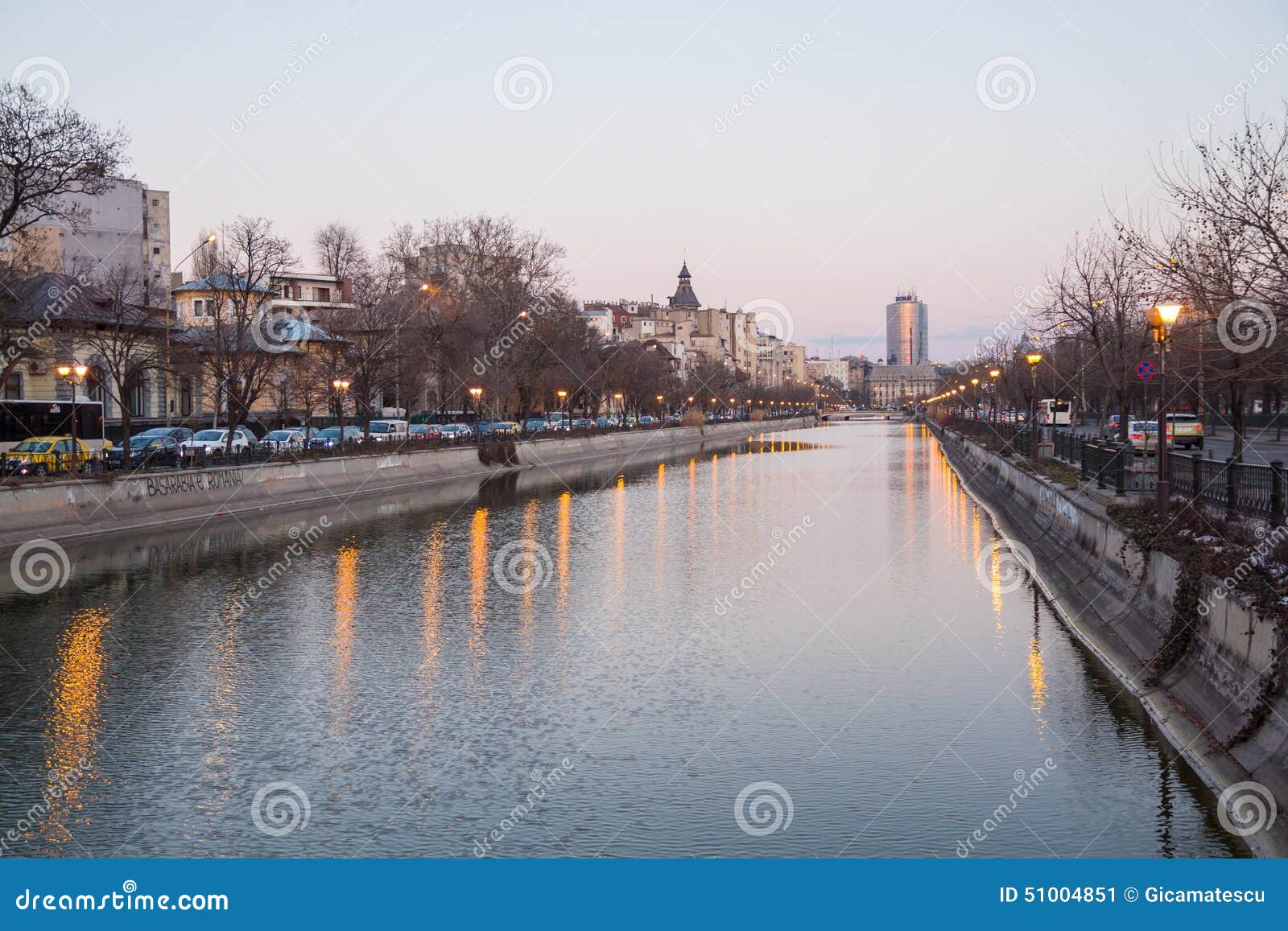 Dambovita River in Bucharest Editorial Photo - Image of bucharest ...