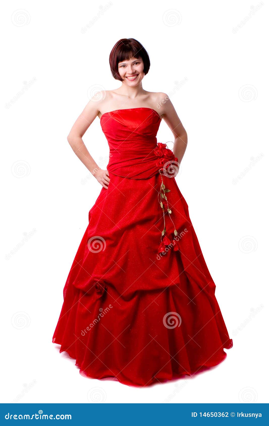 Dame im roten Kleid stockfoto. Bild von eleganz, menschlich - 14650362