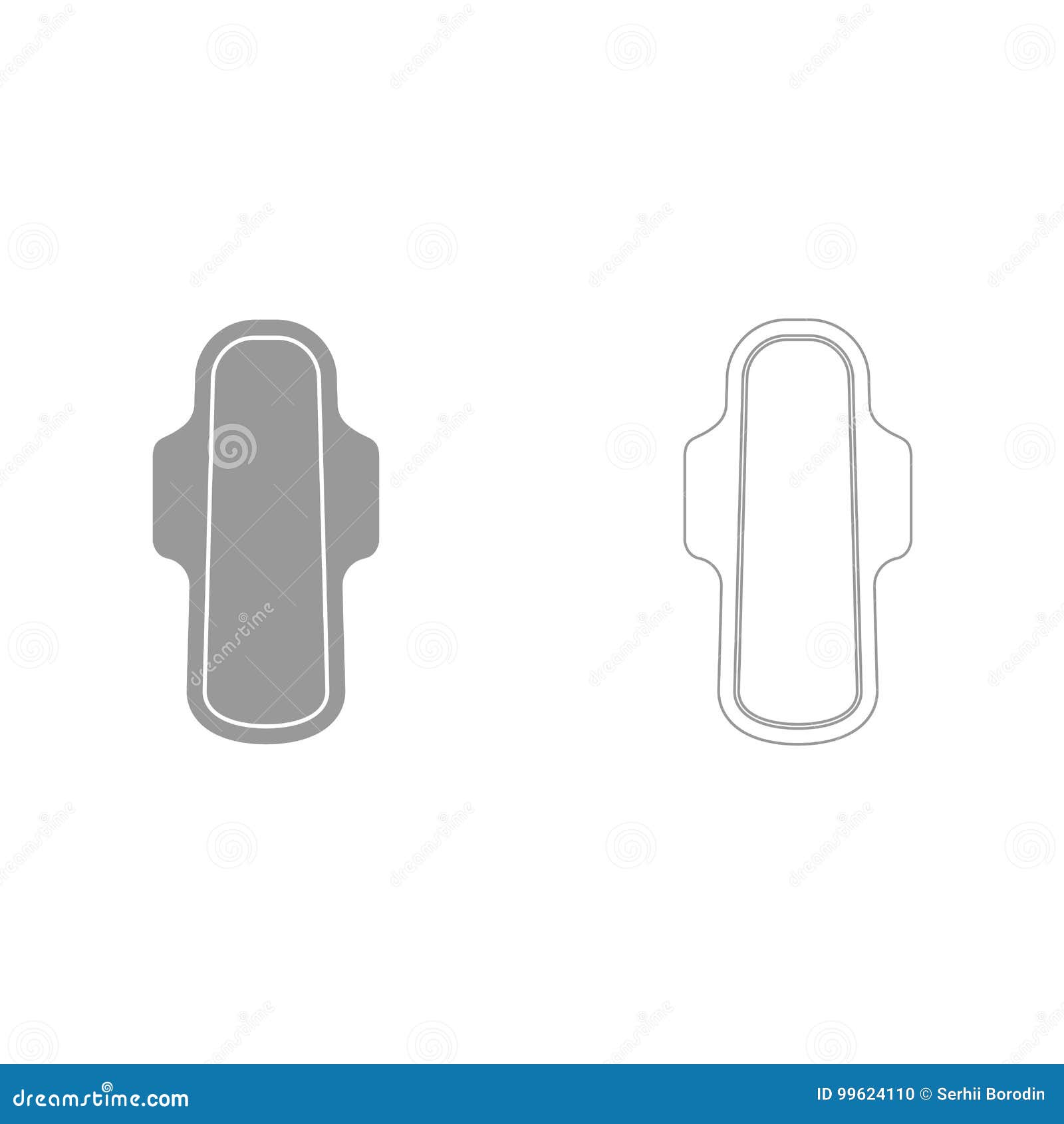 Damenbinde ist es Ikone vektor abbildung. Illustration von mädchen ...