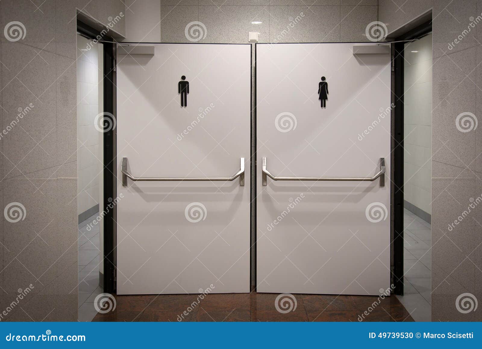 Dames En Mijnheren Openbare Toiletten Stock Foto - Image of ...